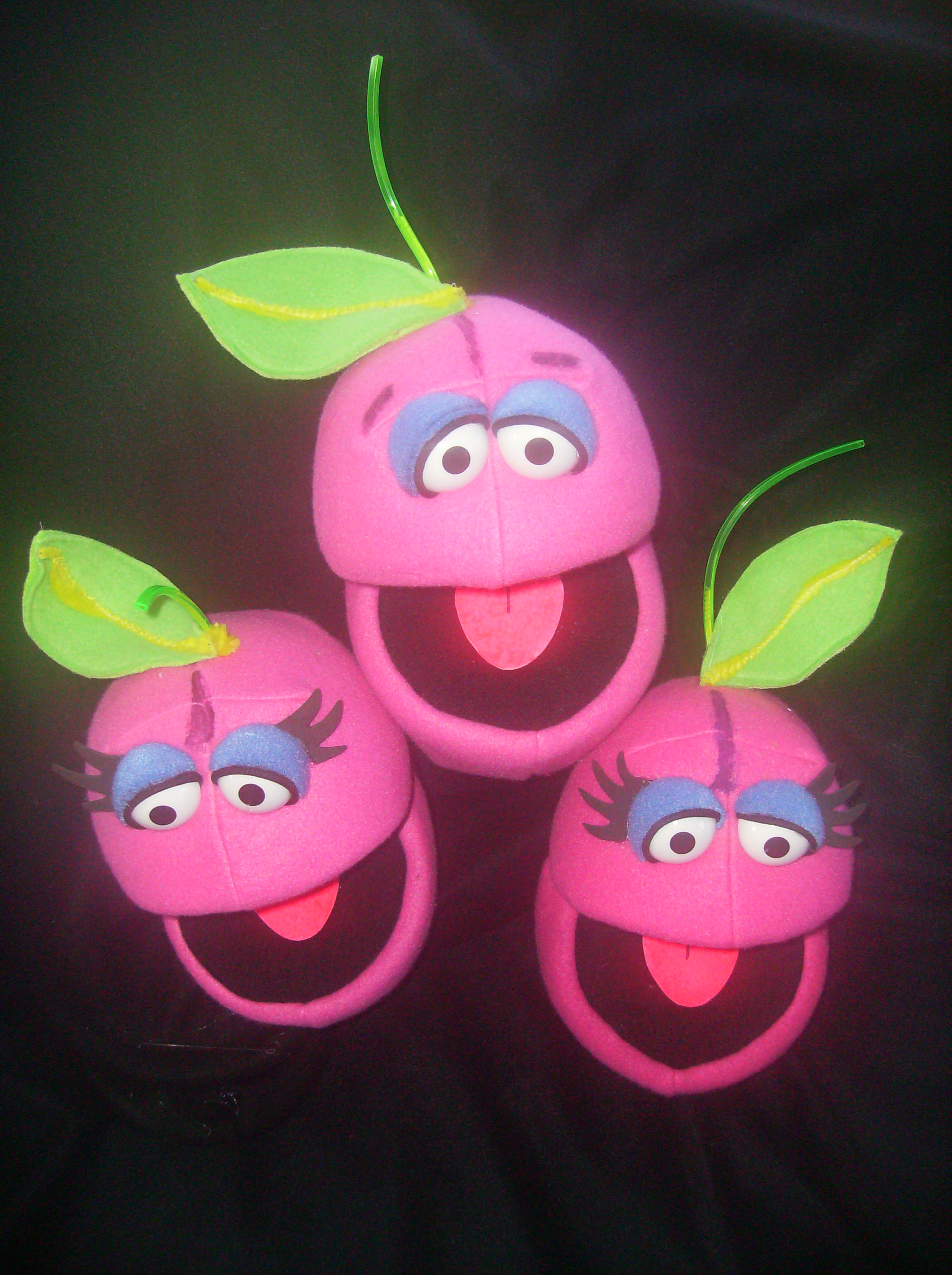 Blacklight Cabbage ($30 each) - Prince Puppets